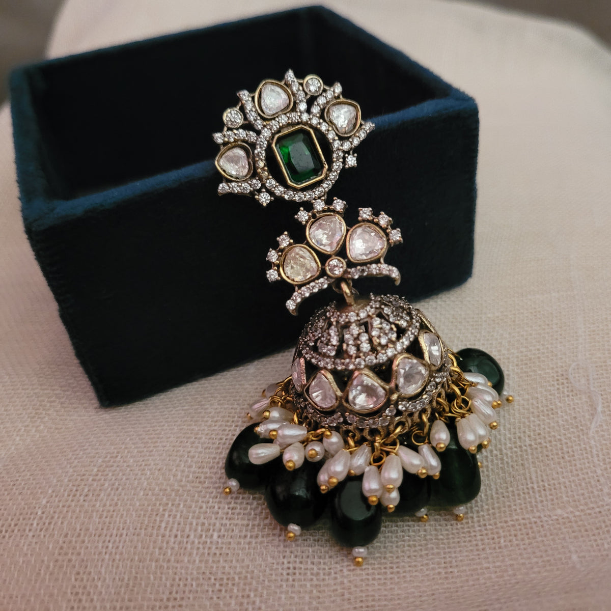 Polki kundan earrings store
